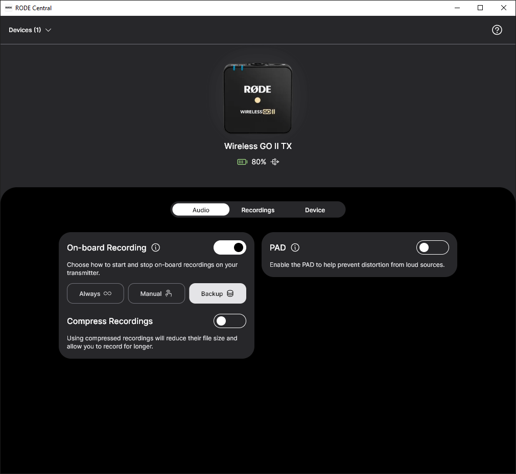 Wireless GO II | USER GUIDE & SUPPORT | RØDE